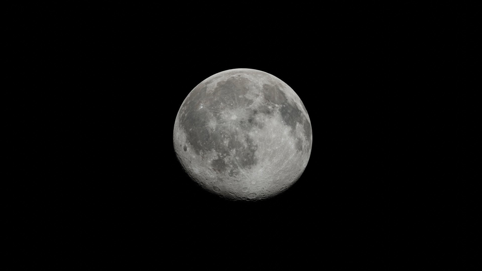 8K Realistic Moon free 3D model | CGTrader