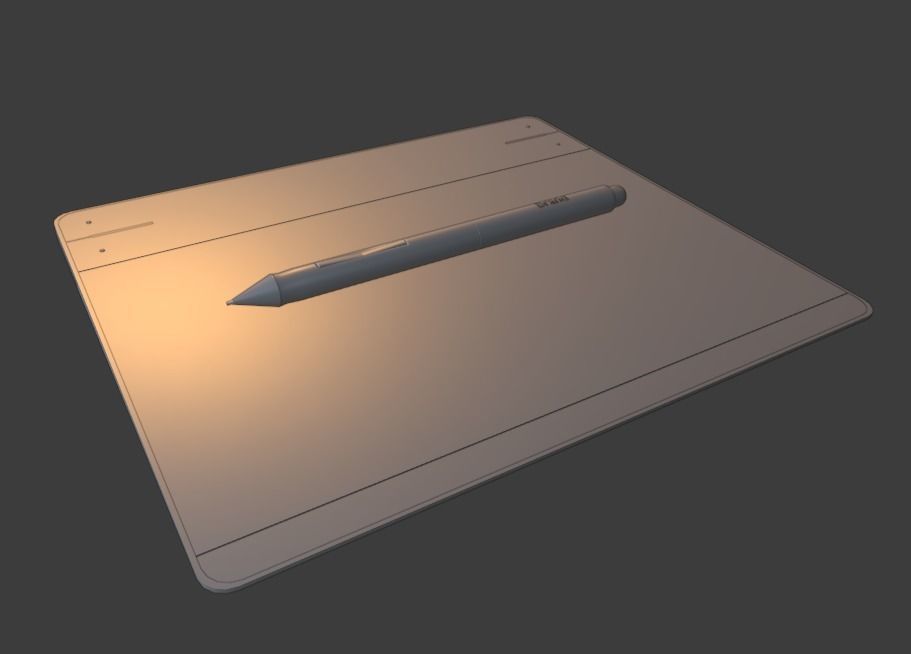 3D model Intou CTL 480 Drawing tablet VR / AR / low-poly | CGTrader