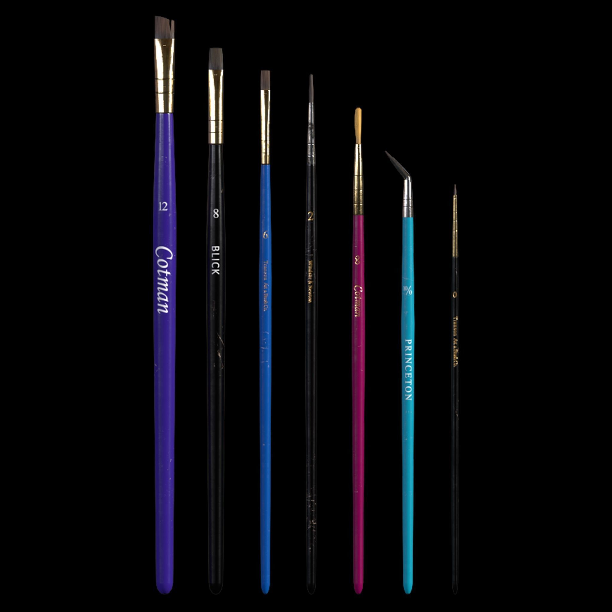 3D model Paint Brushes VR / AR / low-poly | CGTrader