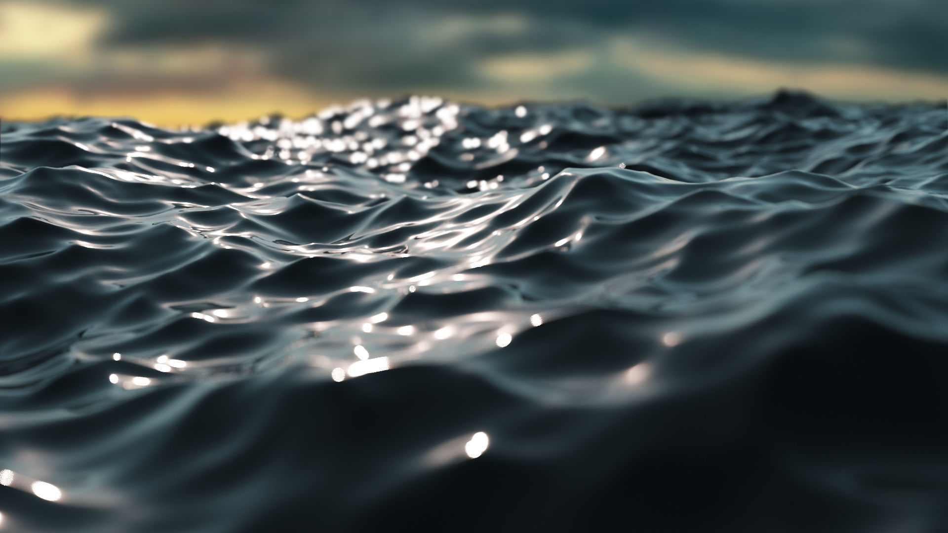 No plugin animated 3d ocean 3D model animated | CGTrader