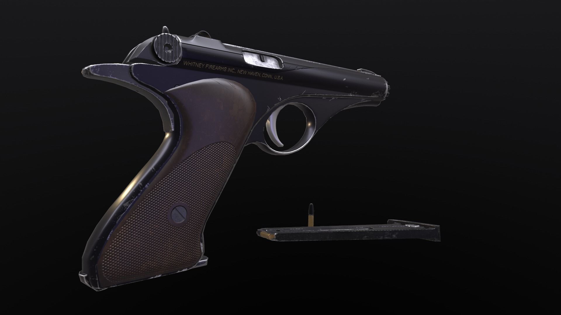 3D model Whitney Wolverine pistol VR / AR / low-poly | CGTrader