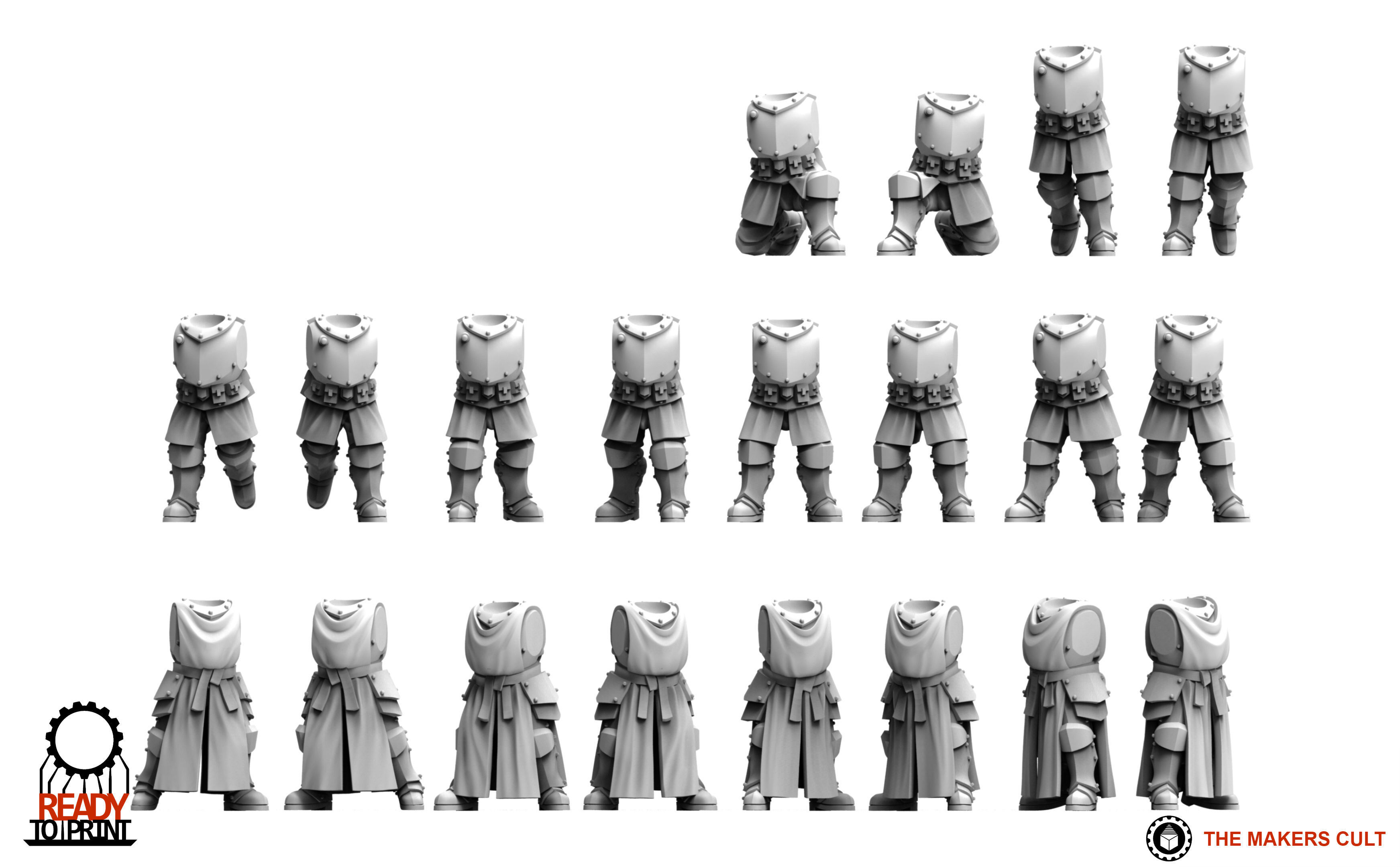 Feudal Guard - Upgrade Pack 2 3D model 3D printable | CGTrader