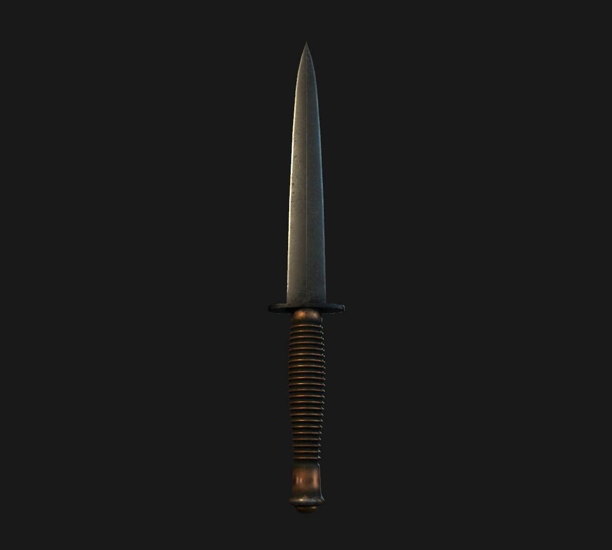 3D model WW2 British Fairbairn-Sykes Knife Commando Dagger