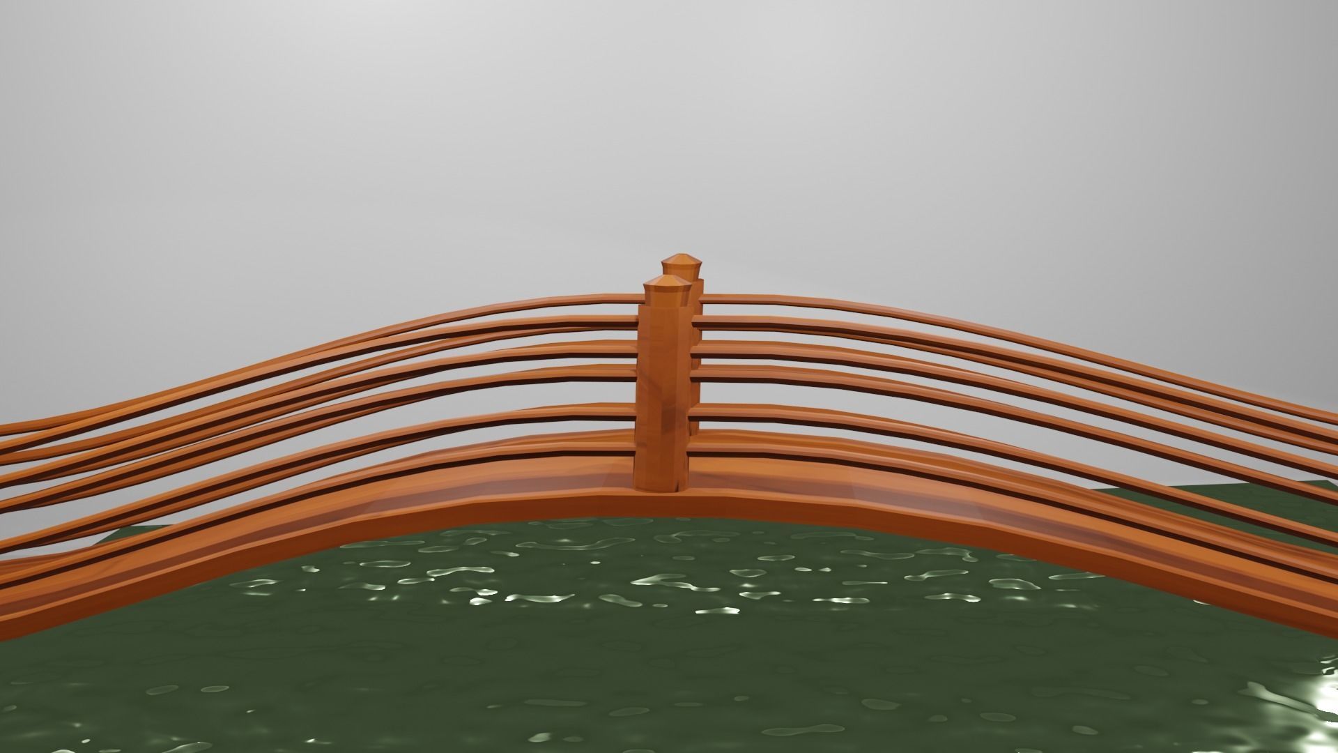 bridge across a pool free 3D model | CGTrader