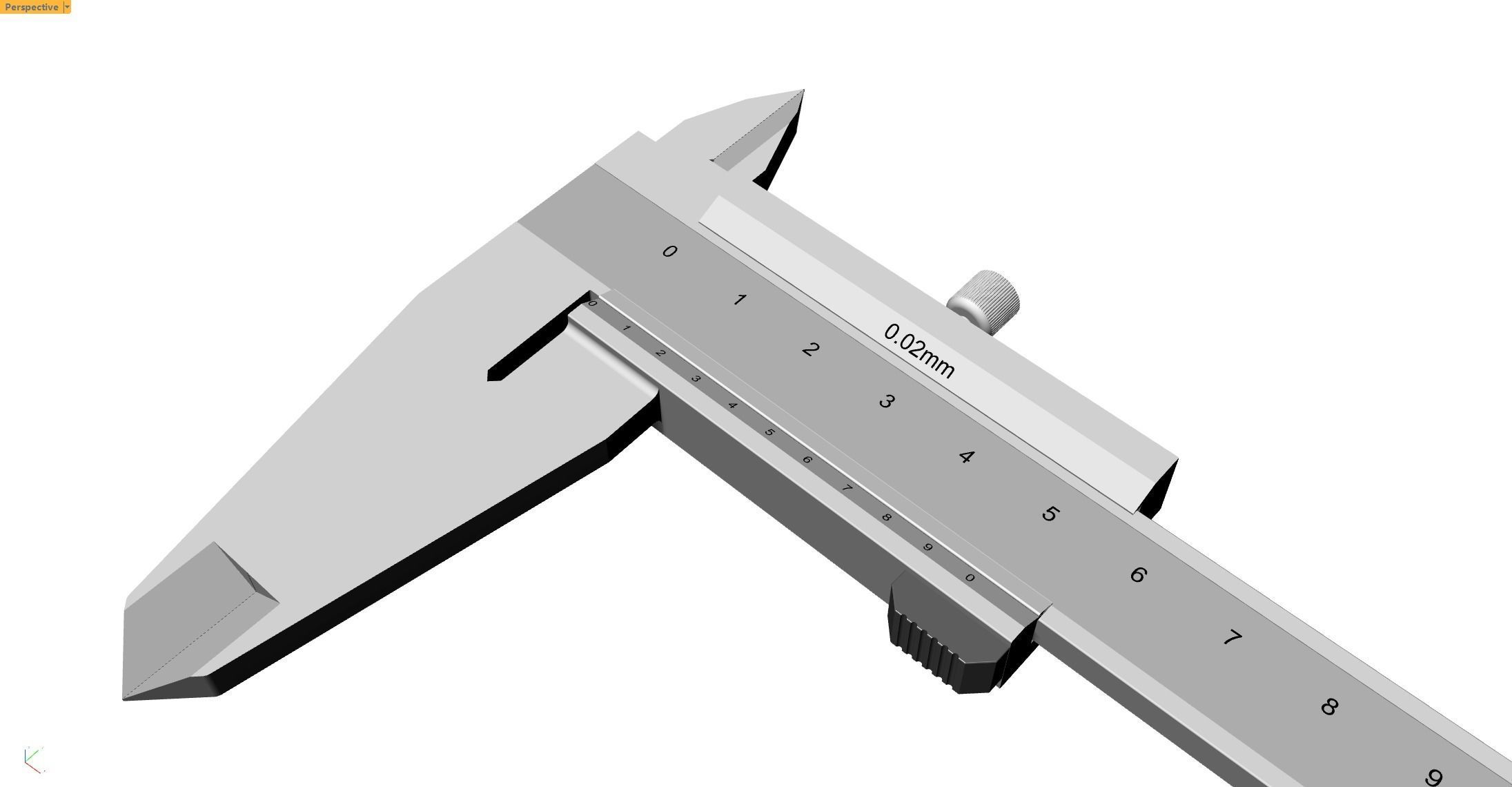 Metal caliper 3D model 3D model | CGTrader