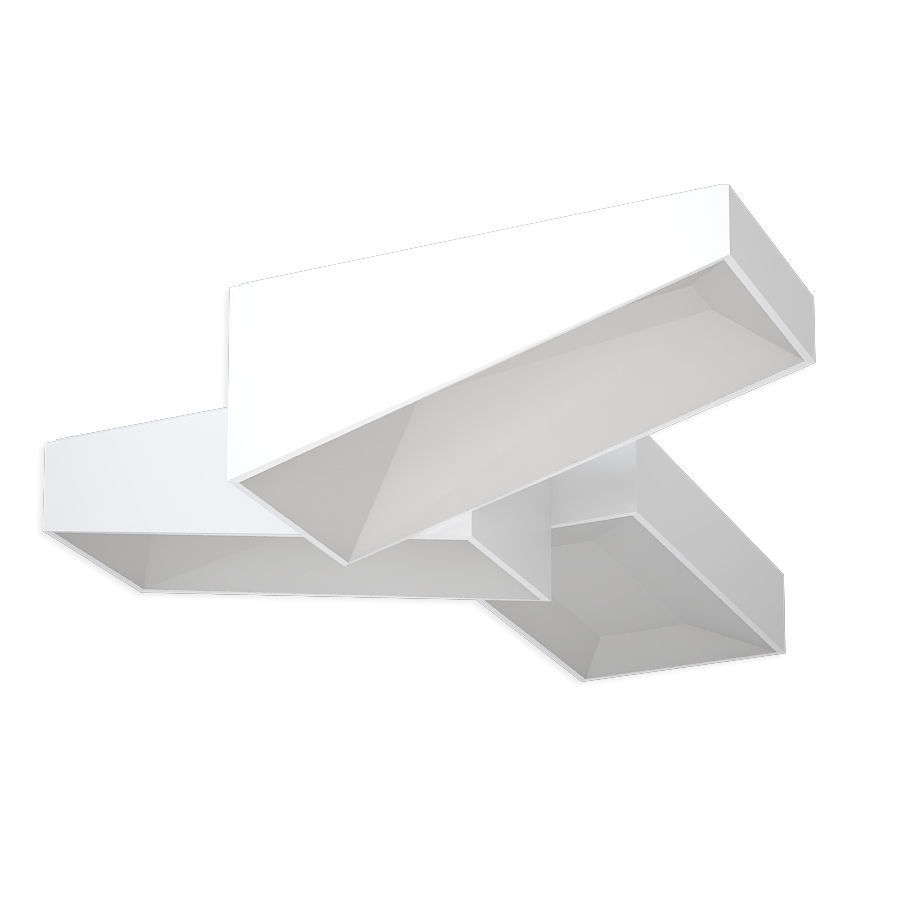 Vibia Link XXL Ceiling Lamp Black set 3D model | CGTrader