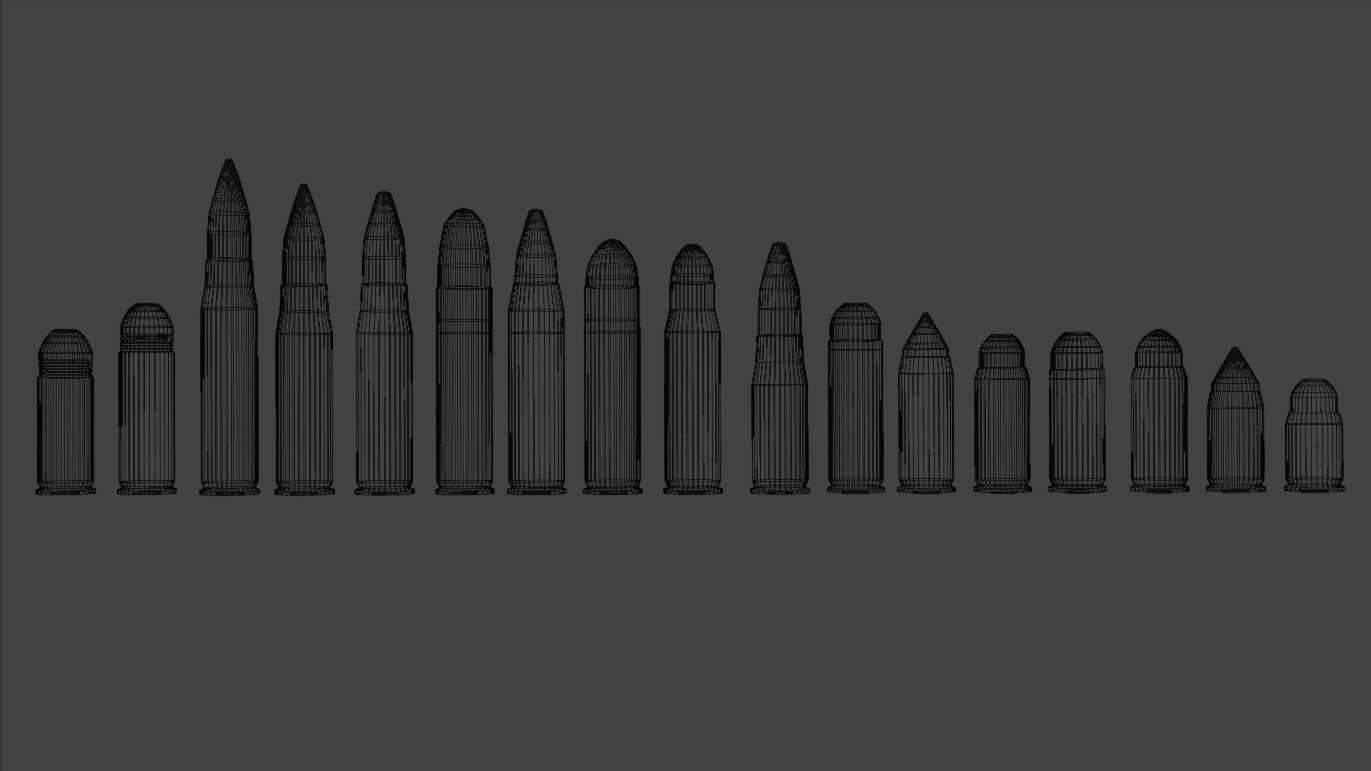 Bullet Pack Low-poly 3D model | CGTrader