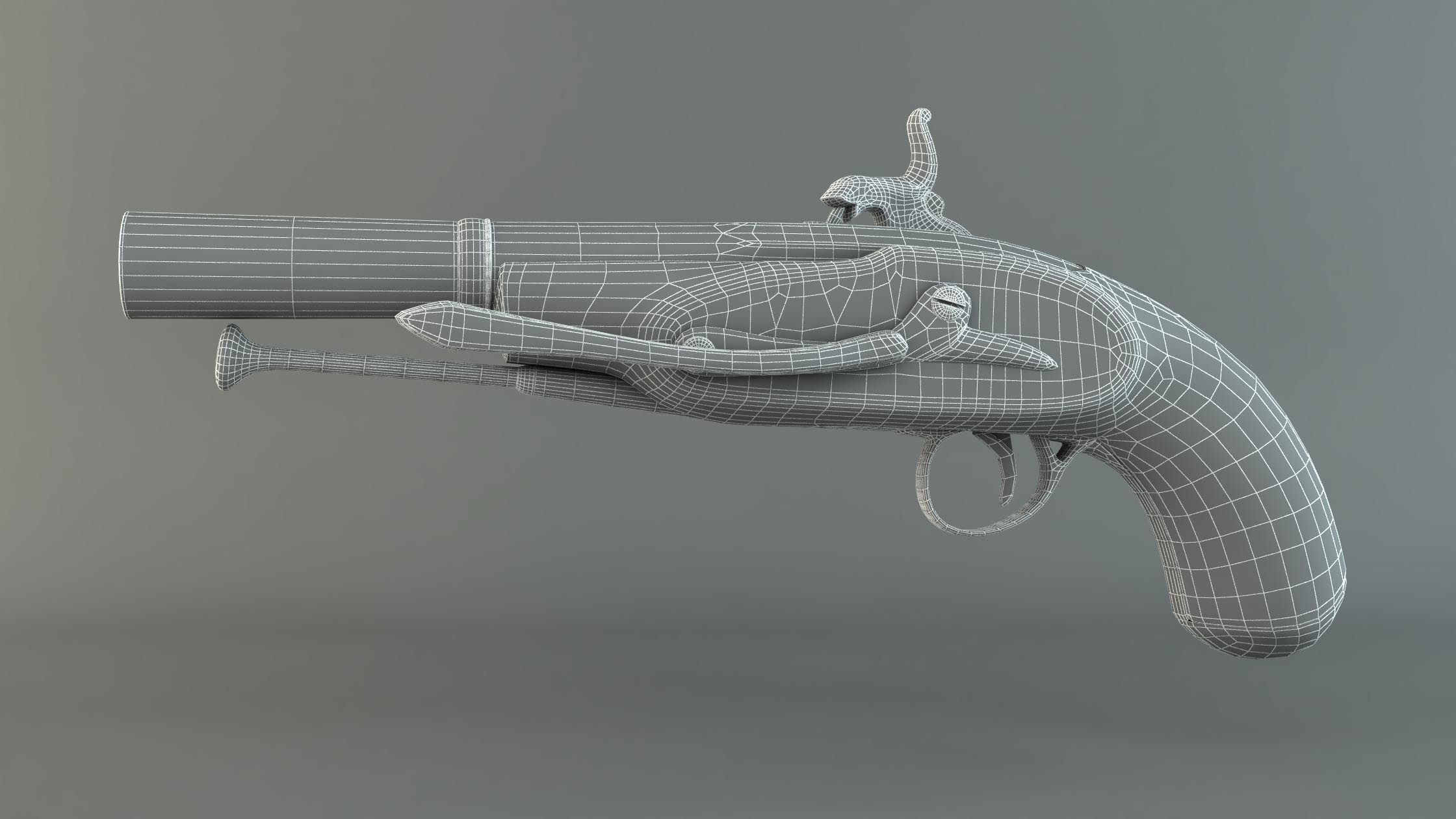 OLD GUN 3D model | CGTrader