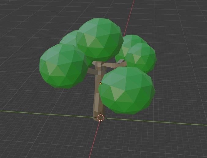 TREE AND LOGS free VR / AR / low-poly 3D model | CGTrader