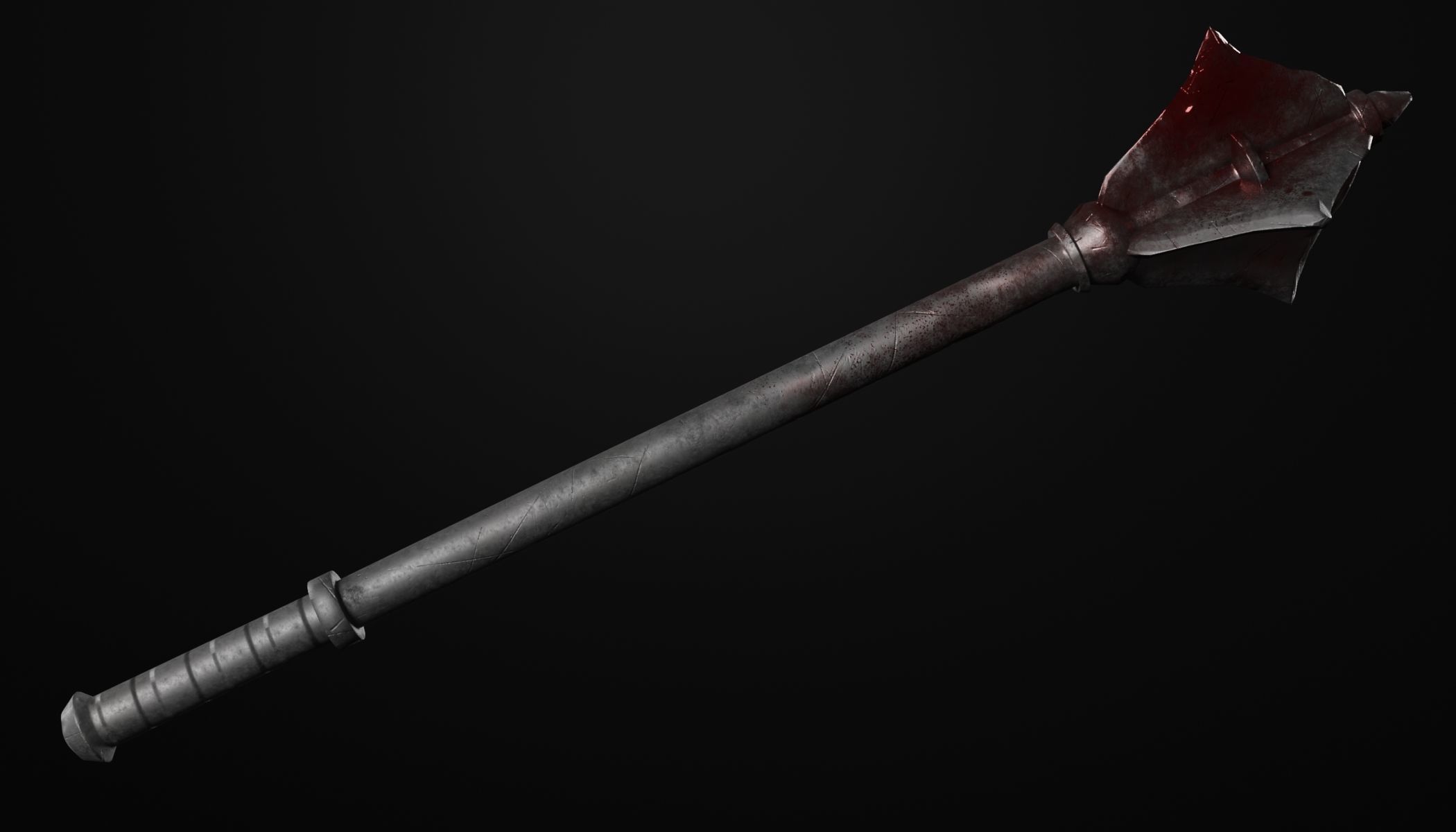 3D model Medieval mace with multiple texture variations VR / AR / low ...