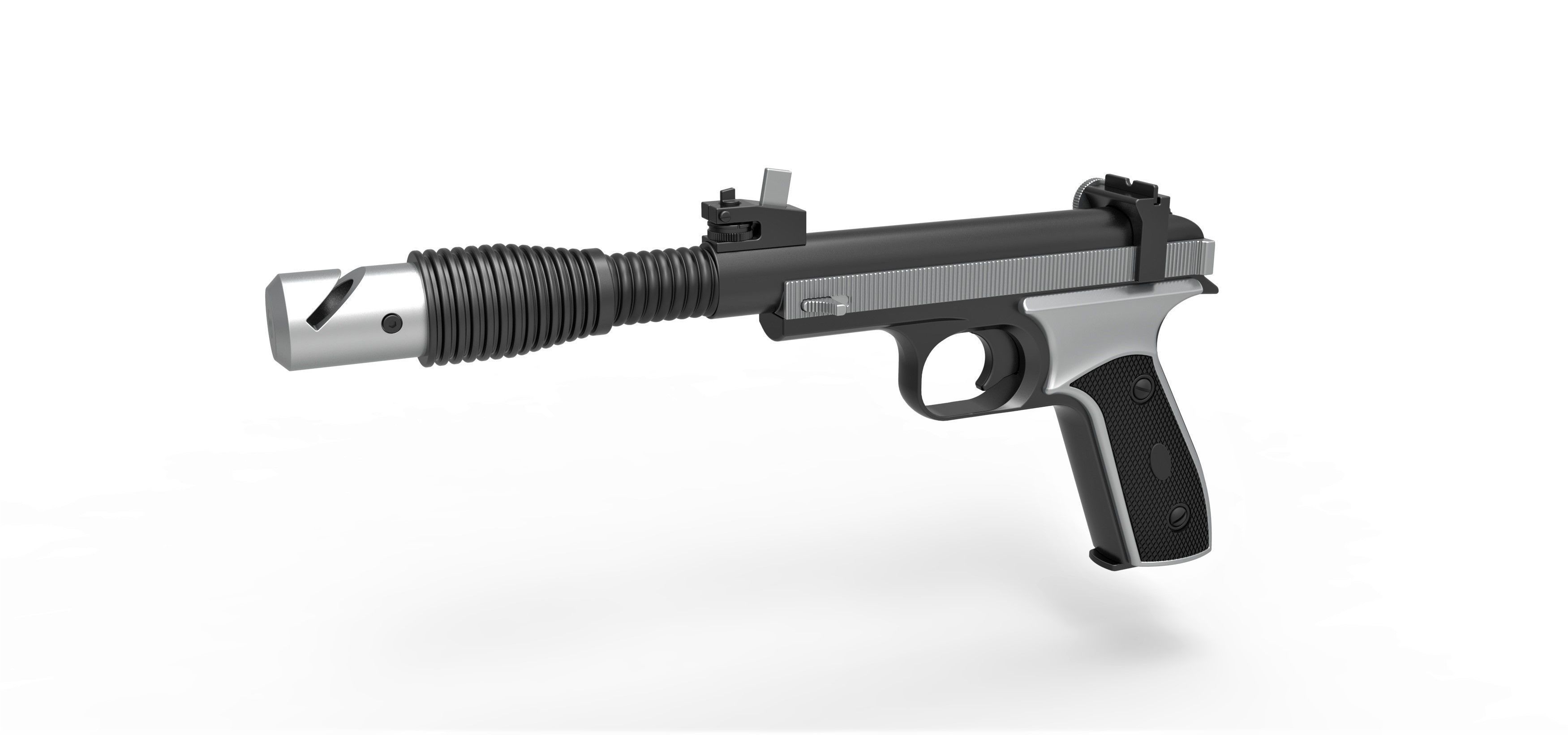 Blaster pistol Defender 5 from Star Wars The Rise of Skywalker 3D model ...