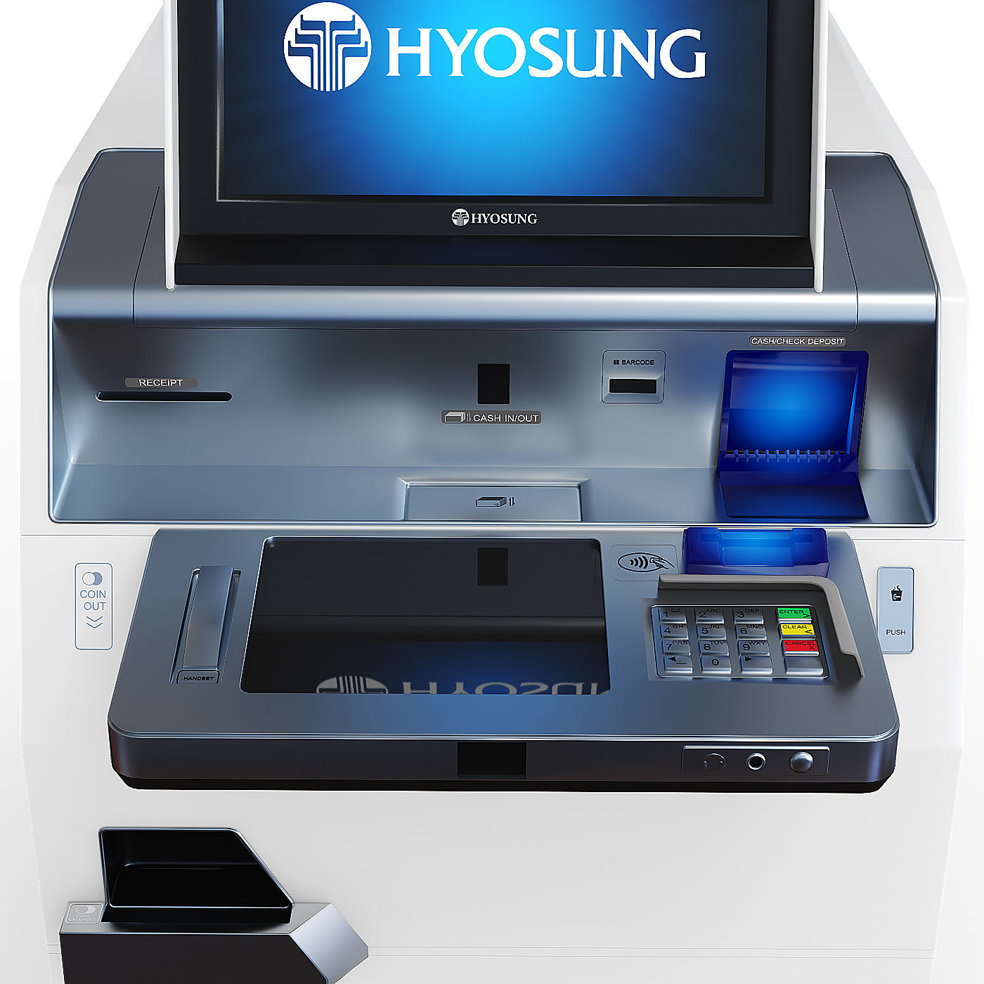 ATM machine Nautilus Hyosung MX8800 3D model | CGTrader