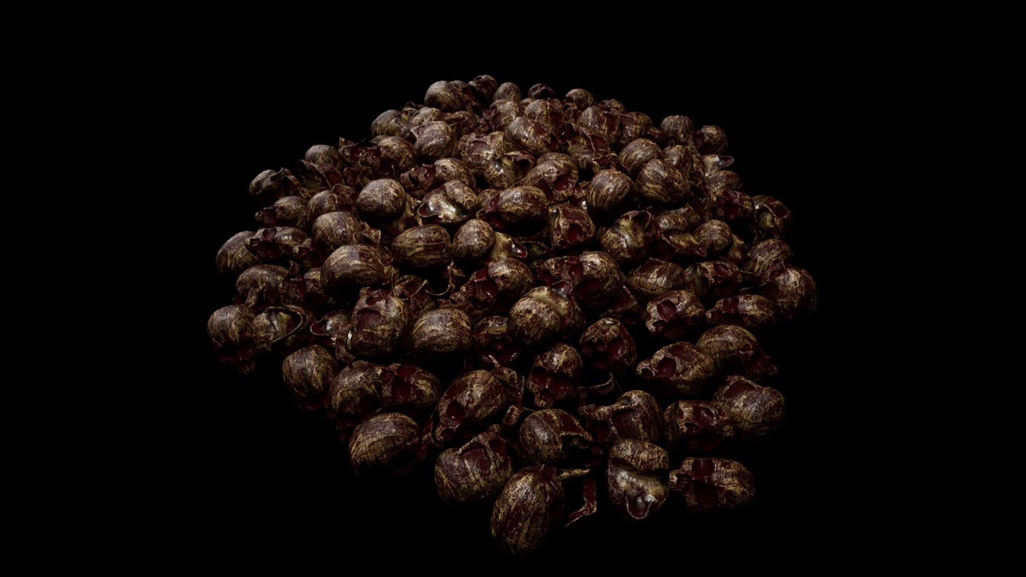 3D model Skull Pile VR / AR / low-poly | CGTrader