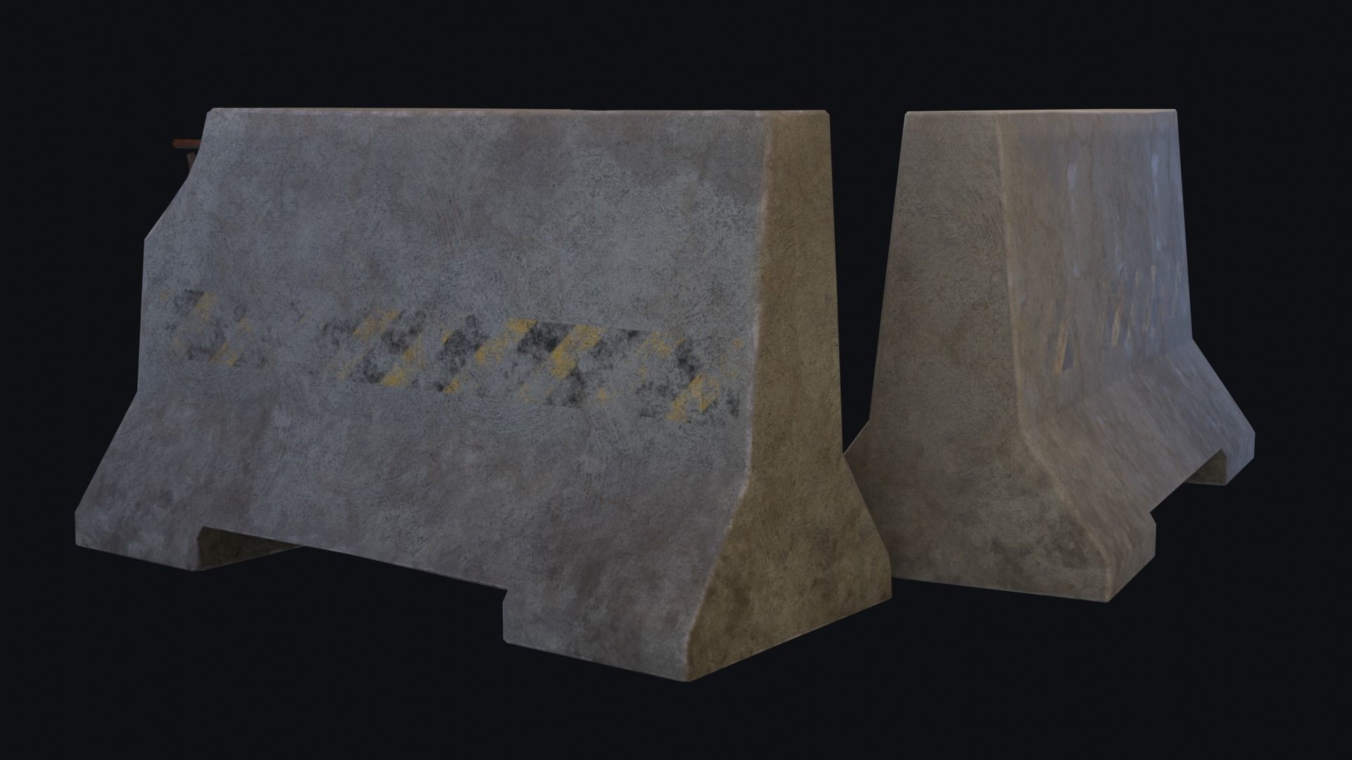 Roadblock free VR / AR / low-poly 3D model | CGTrader