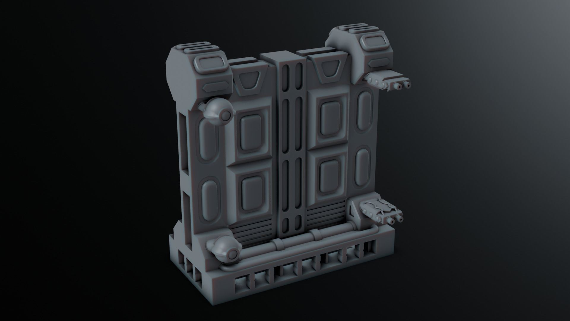 Sci Fi Terrain Pack 01 3D model 3D printable | CGTrader