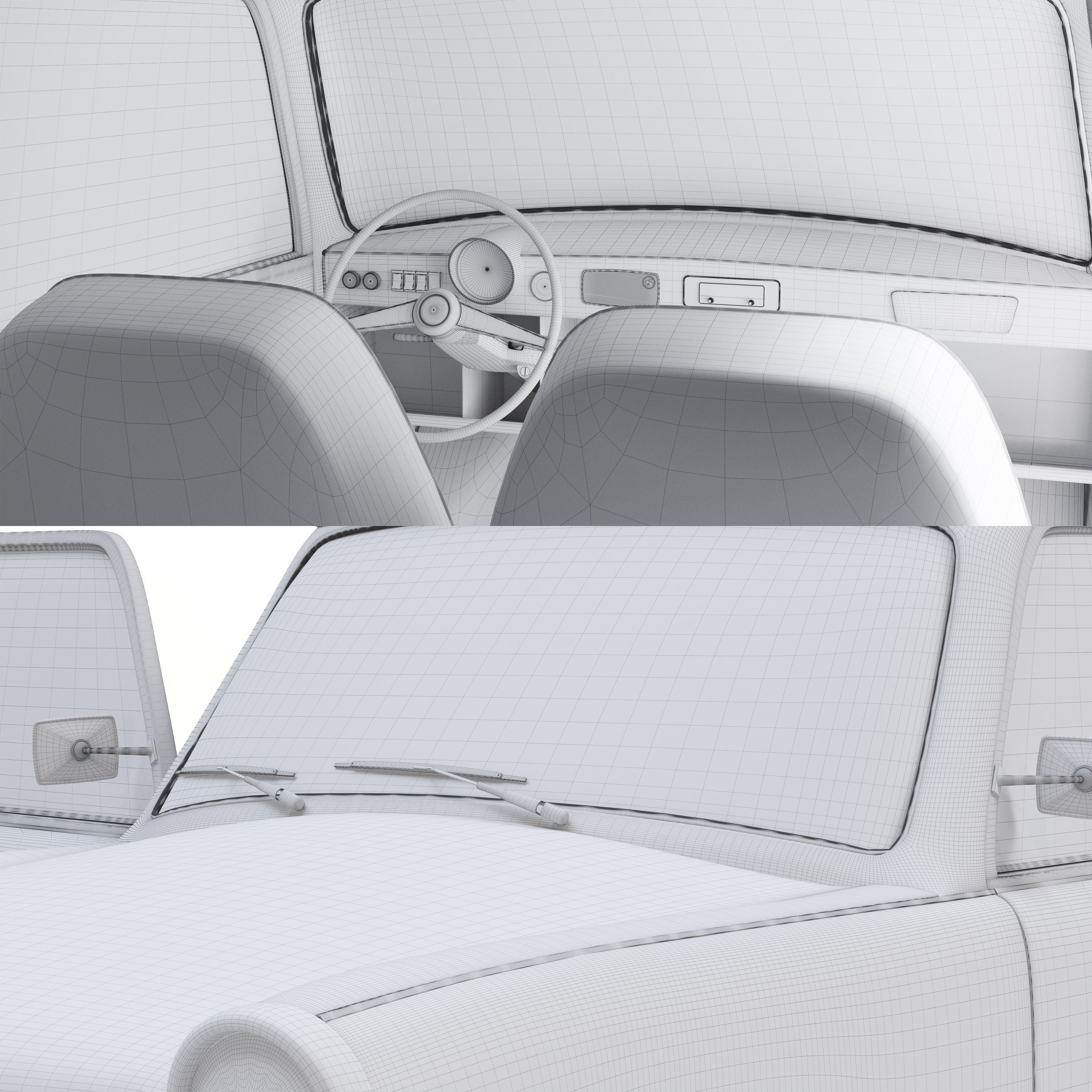 Trabant 601 kombi 1975 with interior 3D model | CGTrader