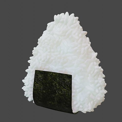 Onigiri 3D Model sushi 3D model | CGTrader
