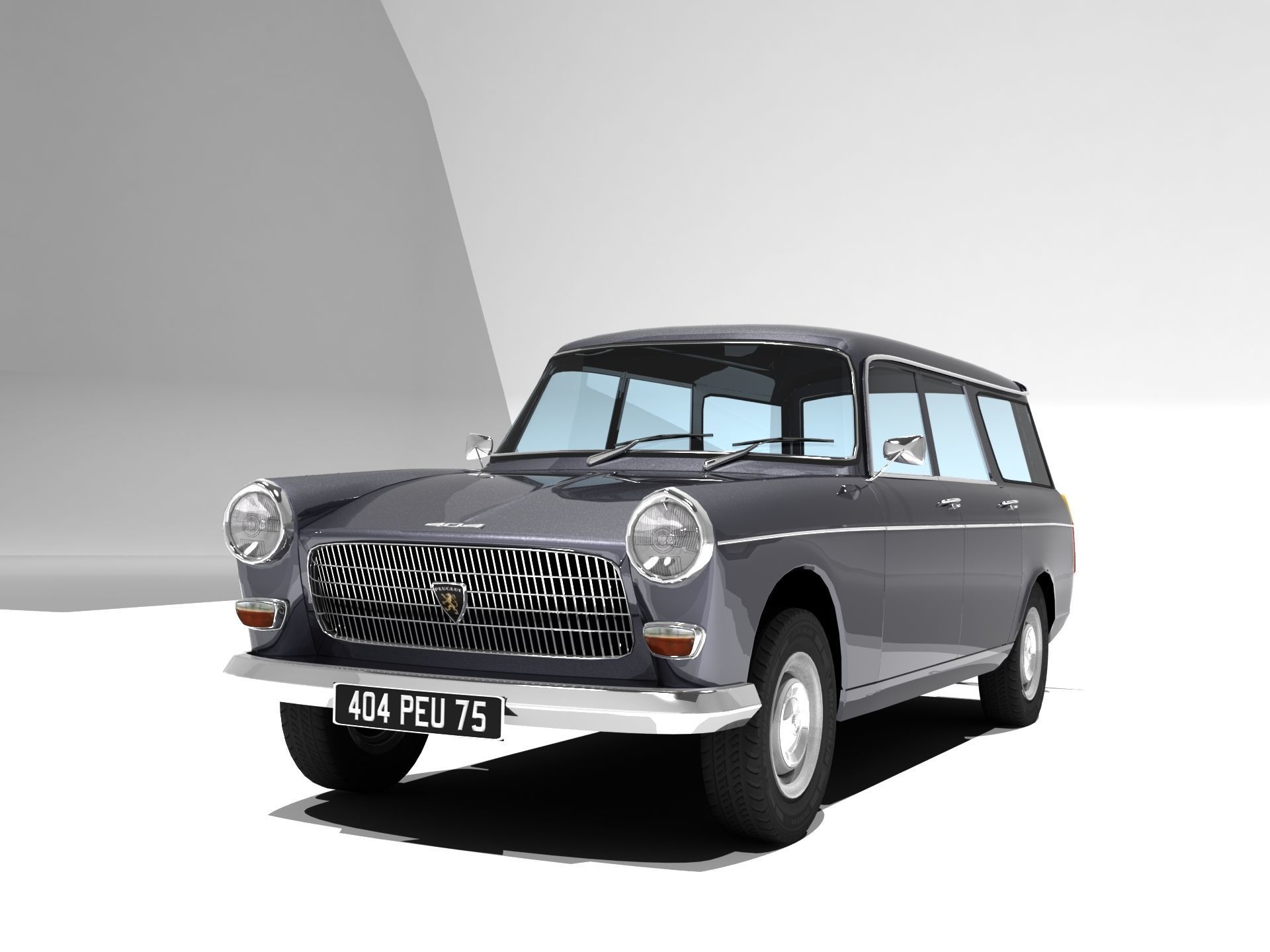 3D model Peugeot 404 Break VR / AR / low-poly | CGTrader