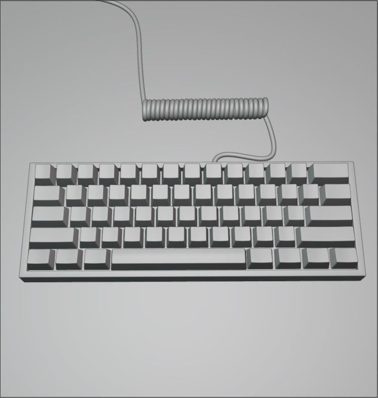 Japan Custom Mechanical Keyboard free 3D model | CGTrader