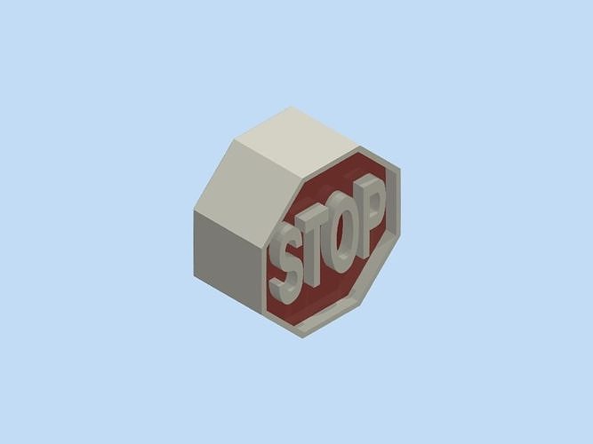 stop plate 3D model 3D printable | CGTrader