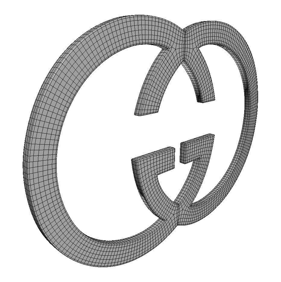 Gucci Logo 3D model | CGTrader