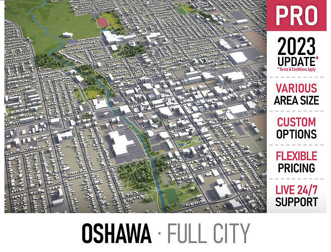 3D model Oshawa VR / AR / low-poly | CGTrader