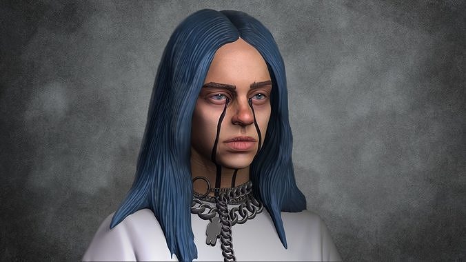 Billie Eilish 3D model 3D printable | CGTrader
