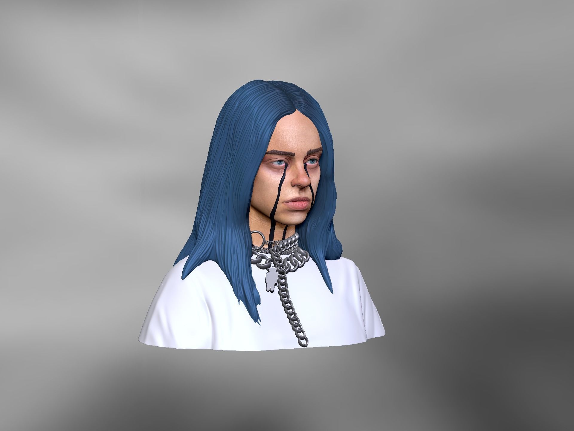Billie Eilish 3D model 3D printable | CGTrader