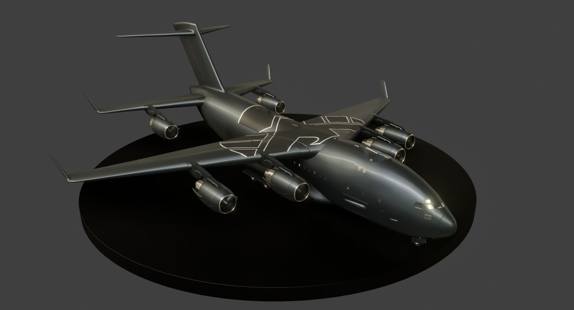 3D model AOS - The Bus - C17 Globemaster VR / AR / low-poly | CGTrader