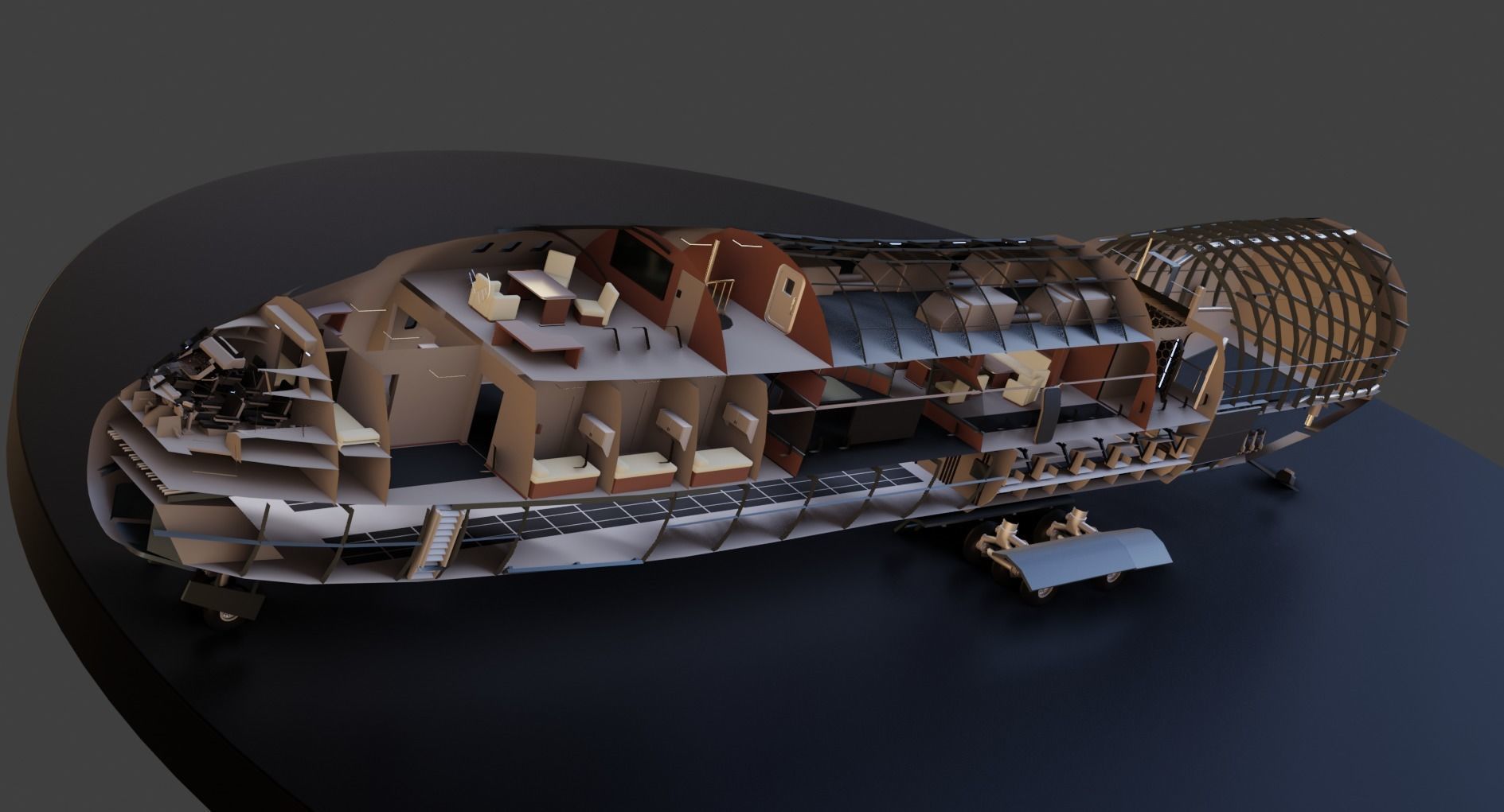 3D model AOS - The Bus - C17 Globemaster VR / AR / low-poly | CGTrader