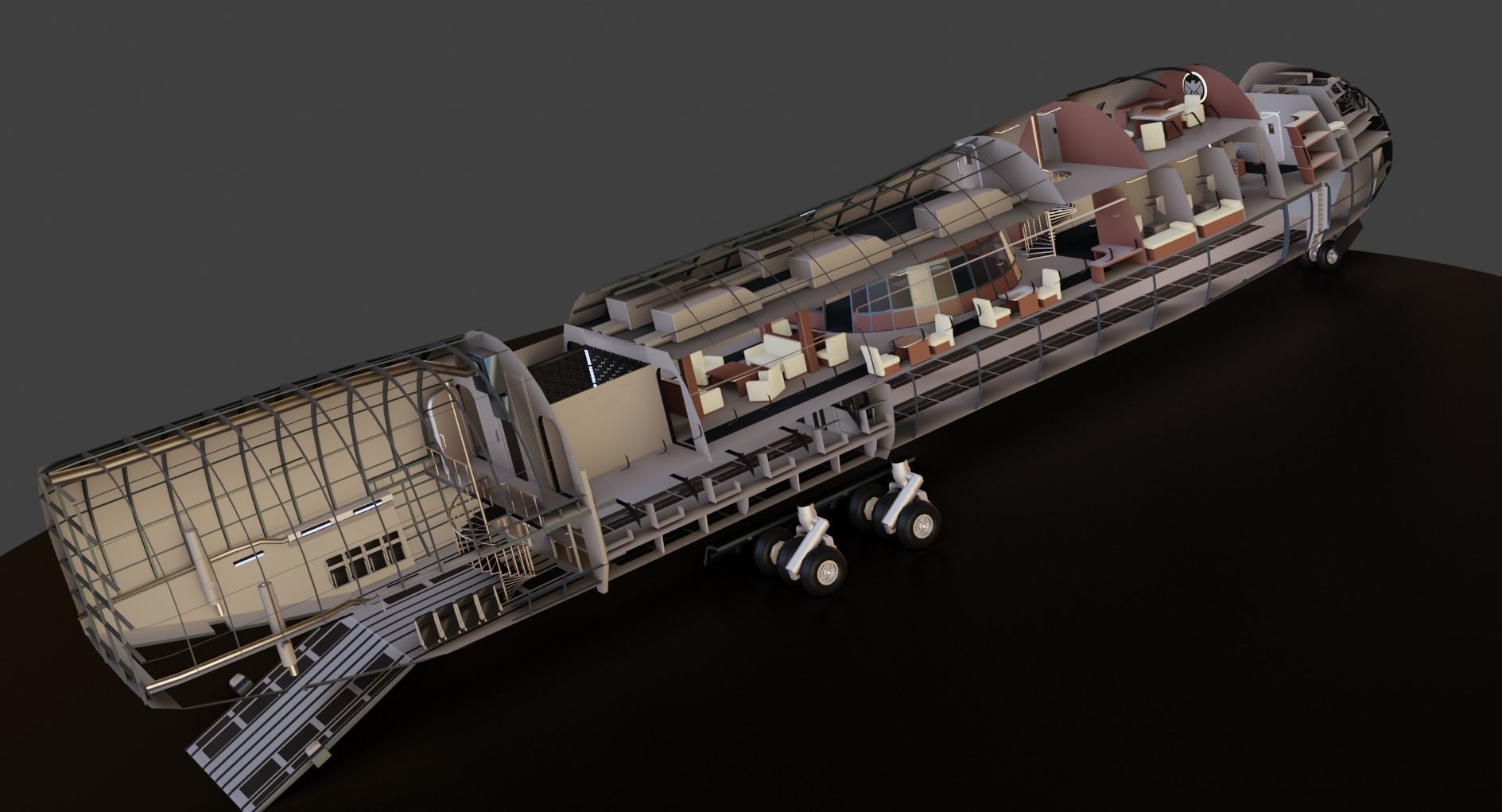 3D model AOS - The Bus - C17 Globemaster VR / AR / low-poly | CGTrader
