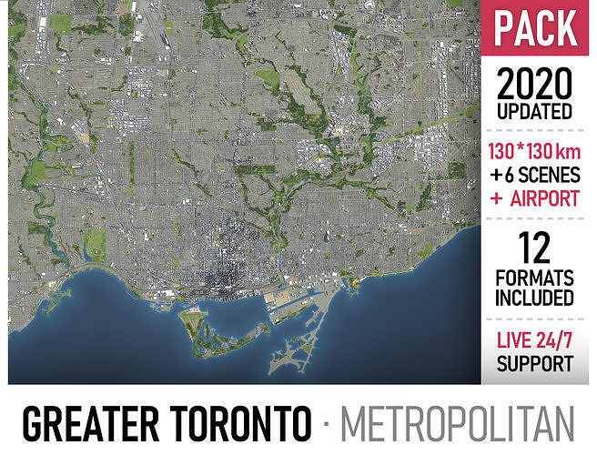 3D Model Collection Greater Toronto VR / AR / low-poly | CGTrader