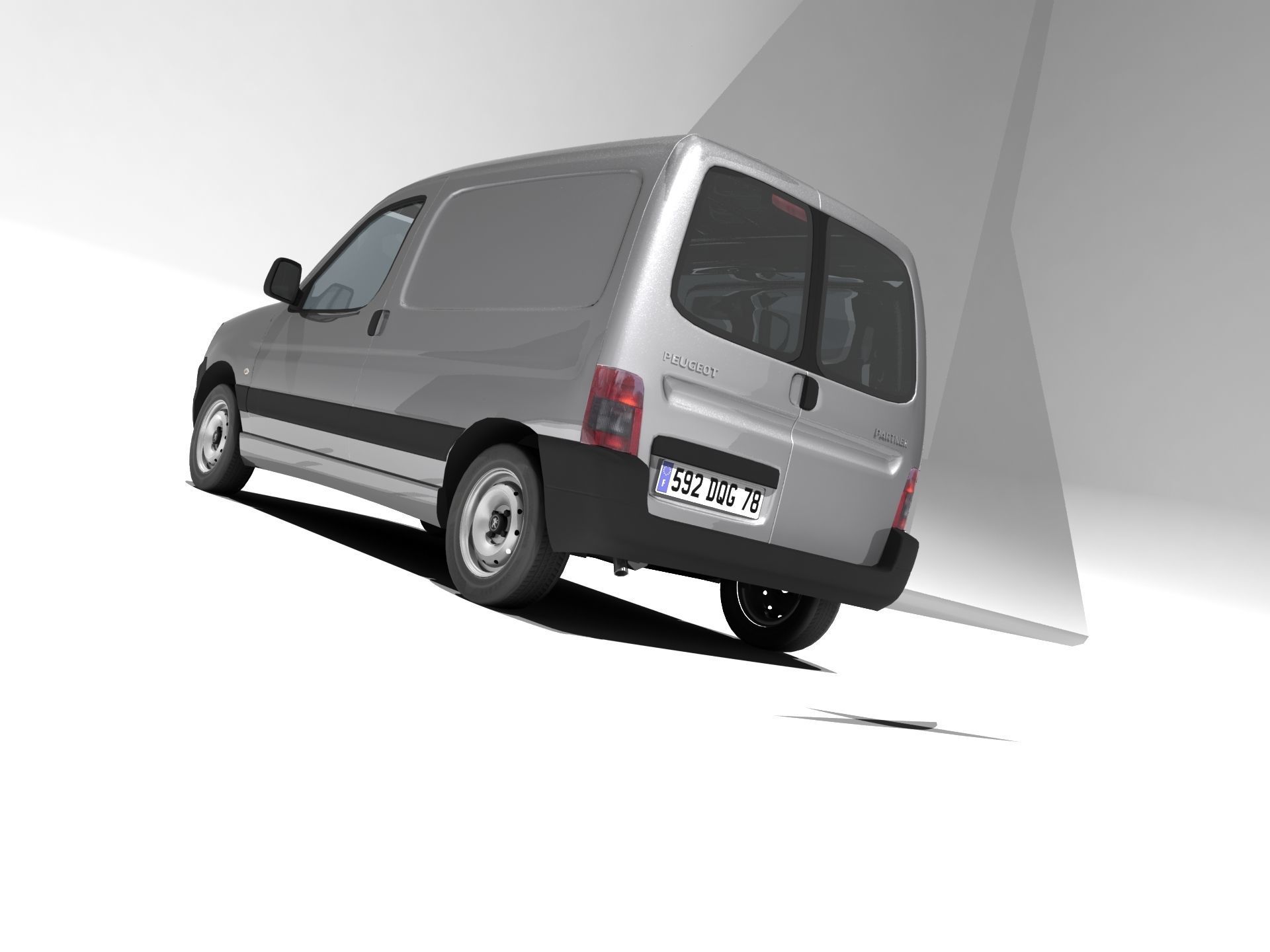 3D model Peugeot Partner VR / AR / low-poly | CGTrader