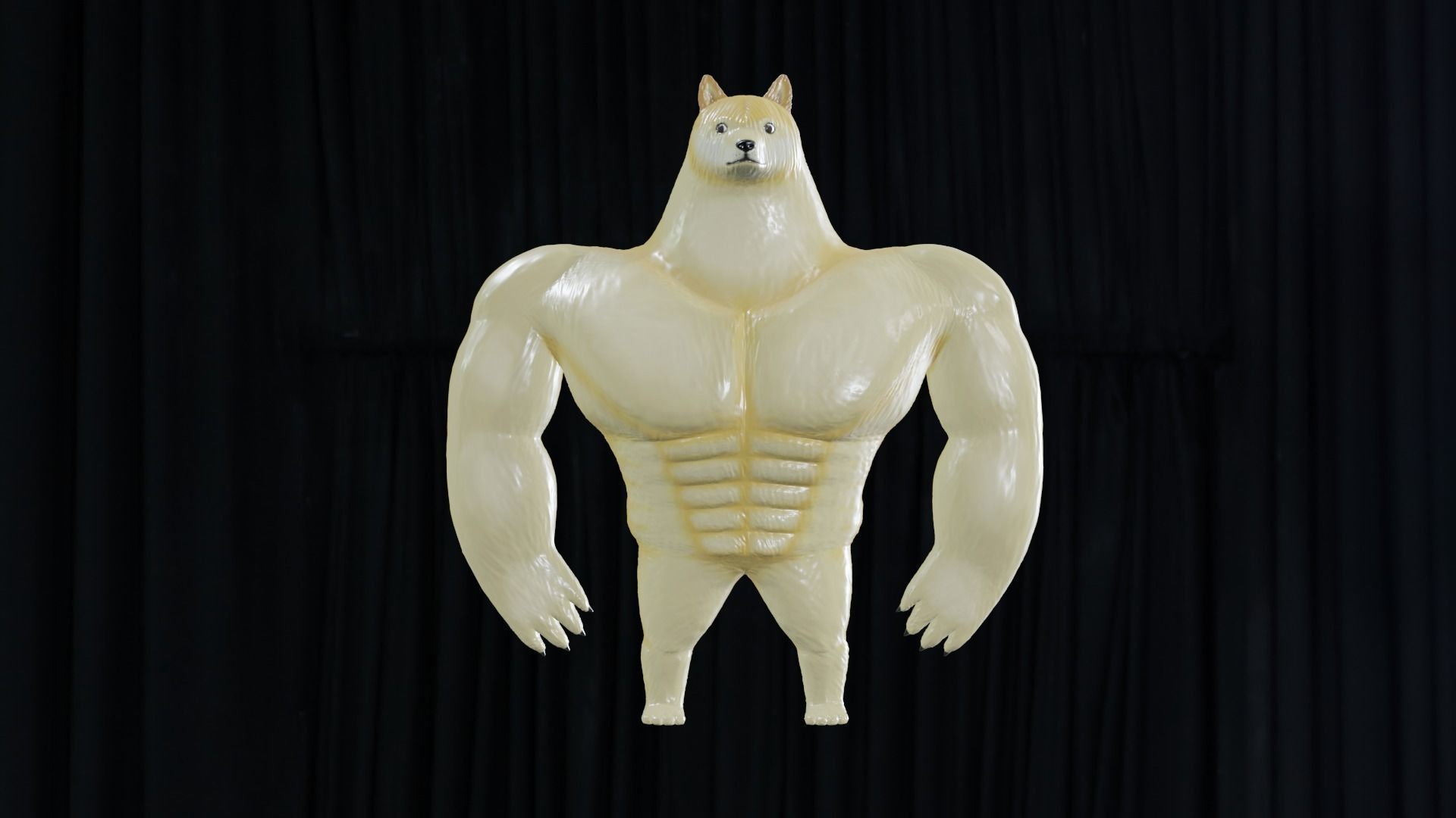 Swole Doge 3D model 3D printable | CGTrader