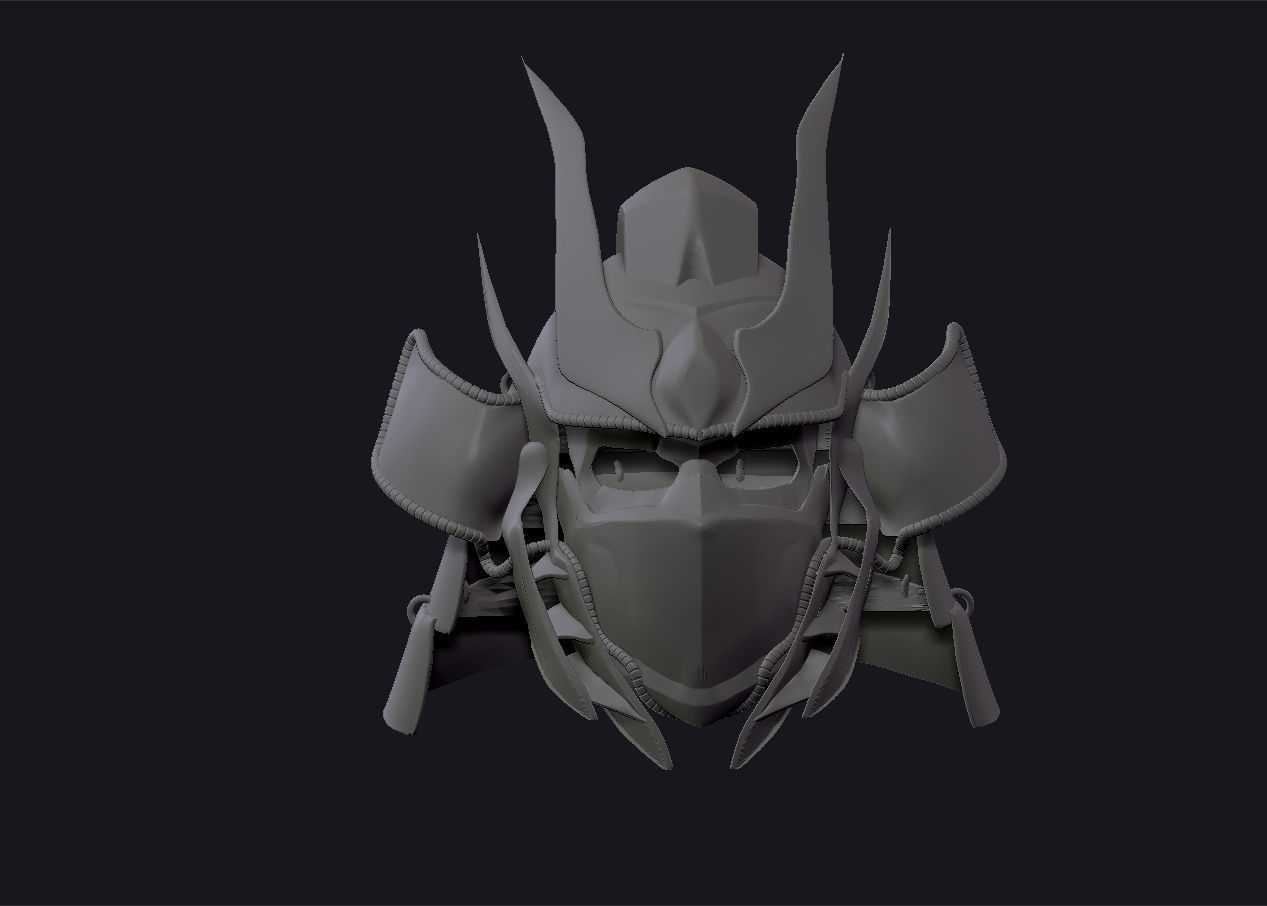 Optimus Prime Samurai Helmet 3D model 3D printable | CGTrader
