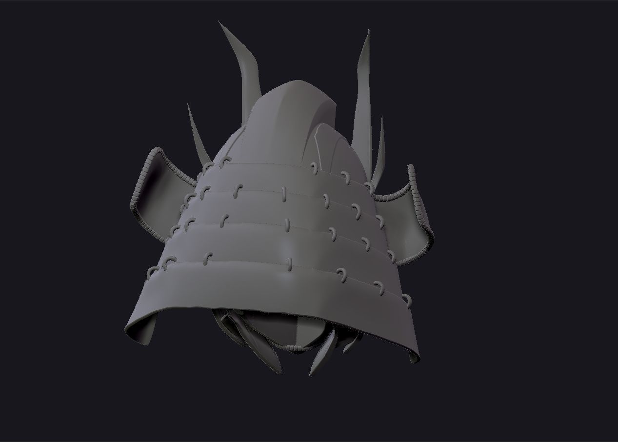 Optimus Prime Samurai Helmet 3D model 3D printable | CGTrader