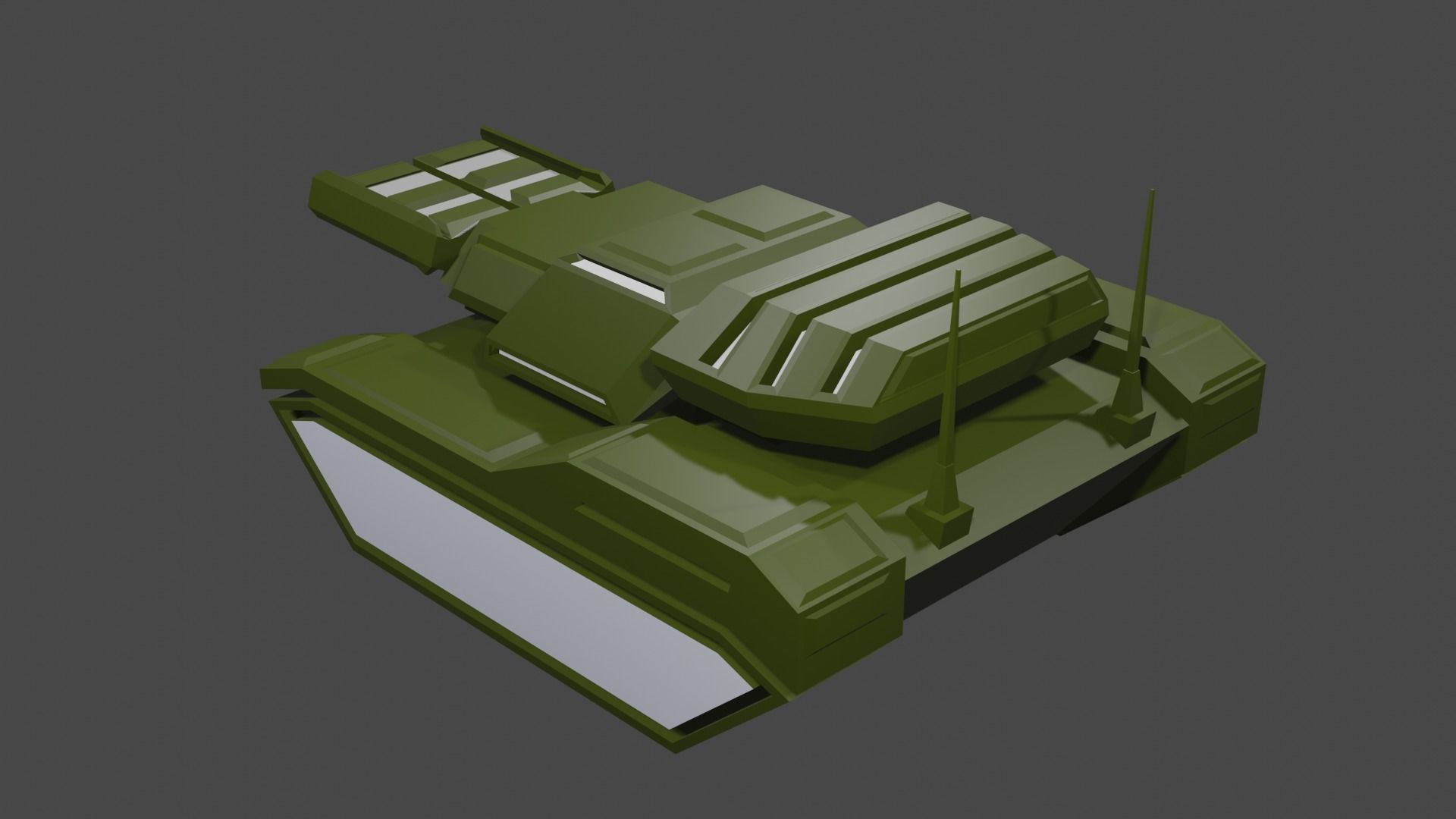 Sci-Fi Battle Tank 3D model 3D printable | CGTrader