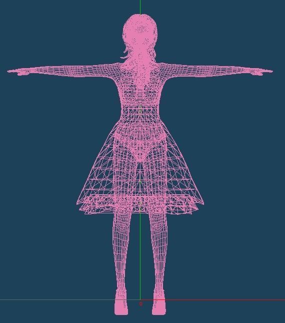 Unity Humanoid Model Female 026 free 3D model animated rigged | CGTrader