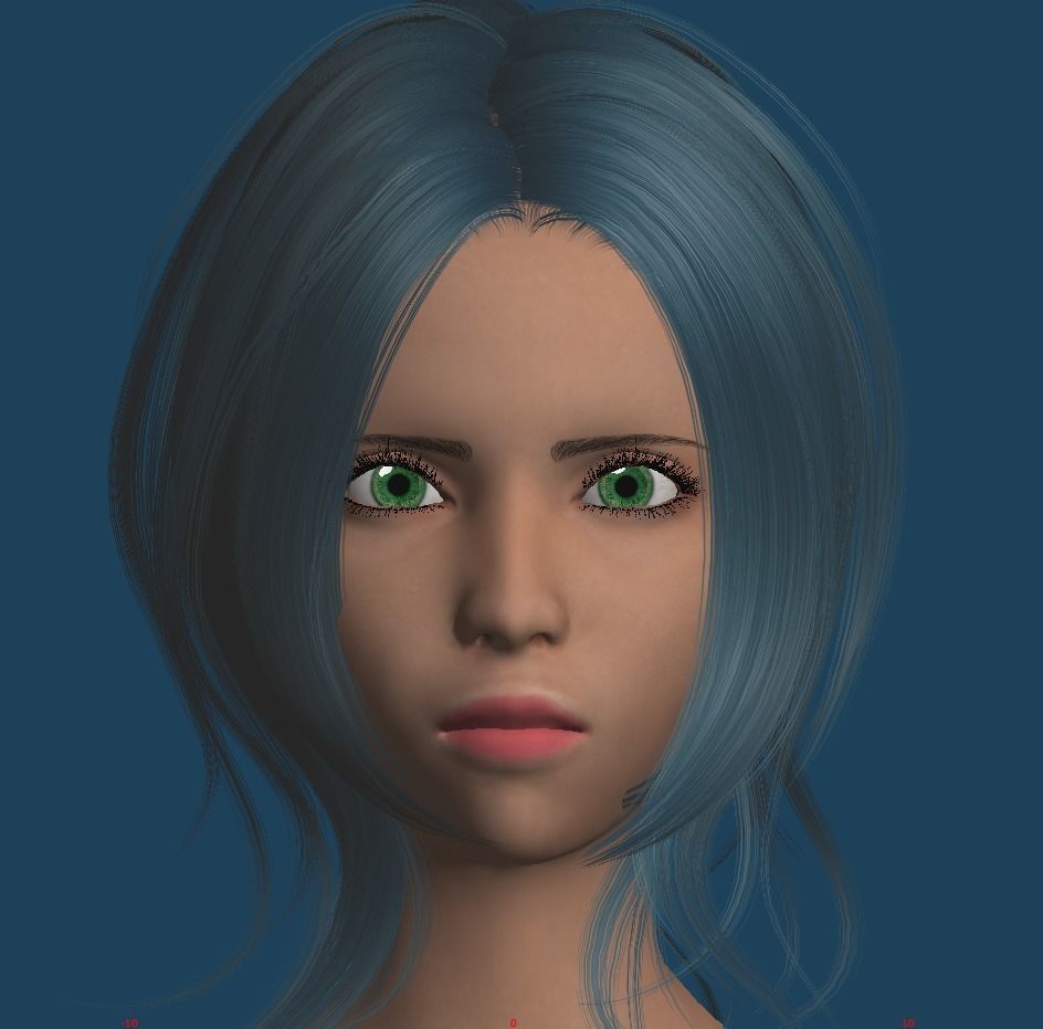 Unity Humanoid Model Female 026 free 3D model animated rigged | CGTrader