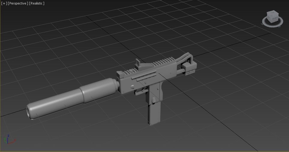 Uzi model for game or animation 3D model | CGTrader