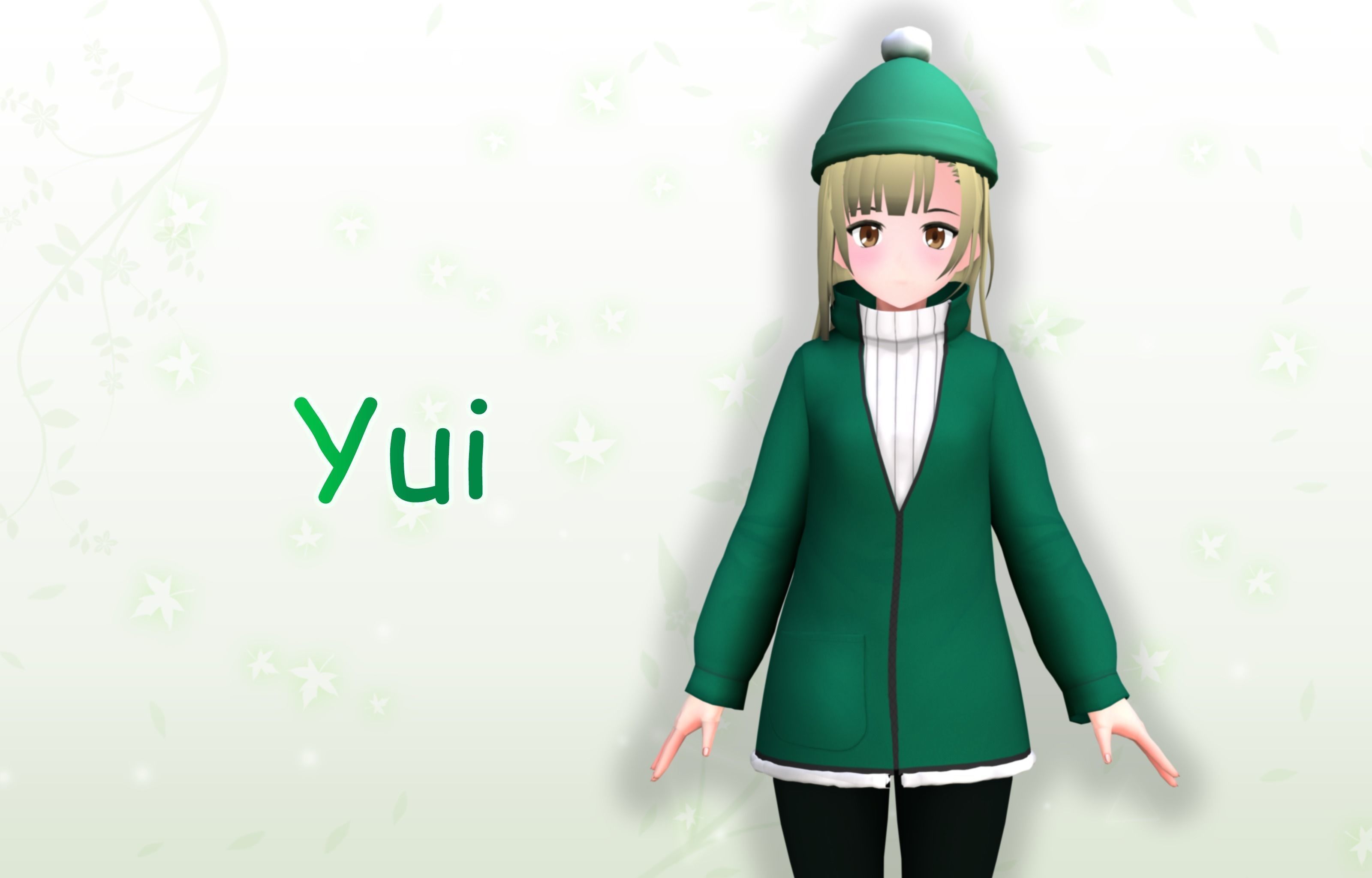 3D asset Yui V2 Original - VRChat and Game Ready