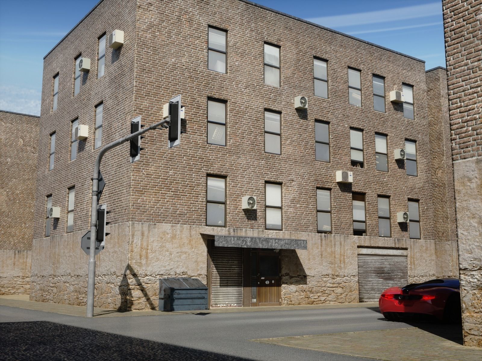 3D model Street Scene VR / AR / low-poly | CGTrader