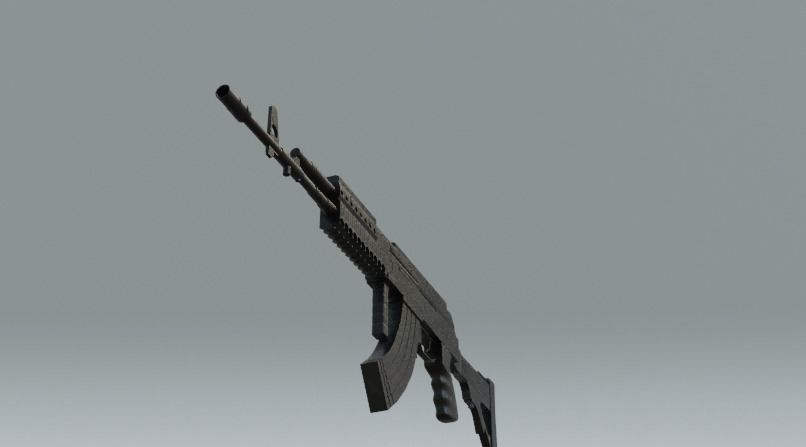 M762 Gun free 3D model | CGTrader