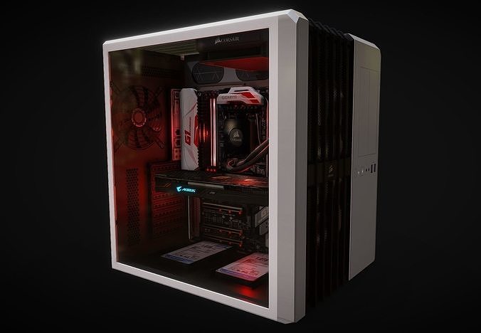 3D model Gaming pc VR / AR / low-poly | CGTrader