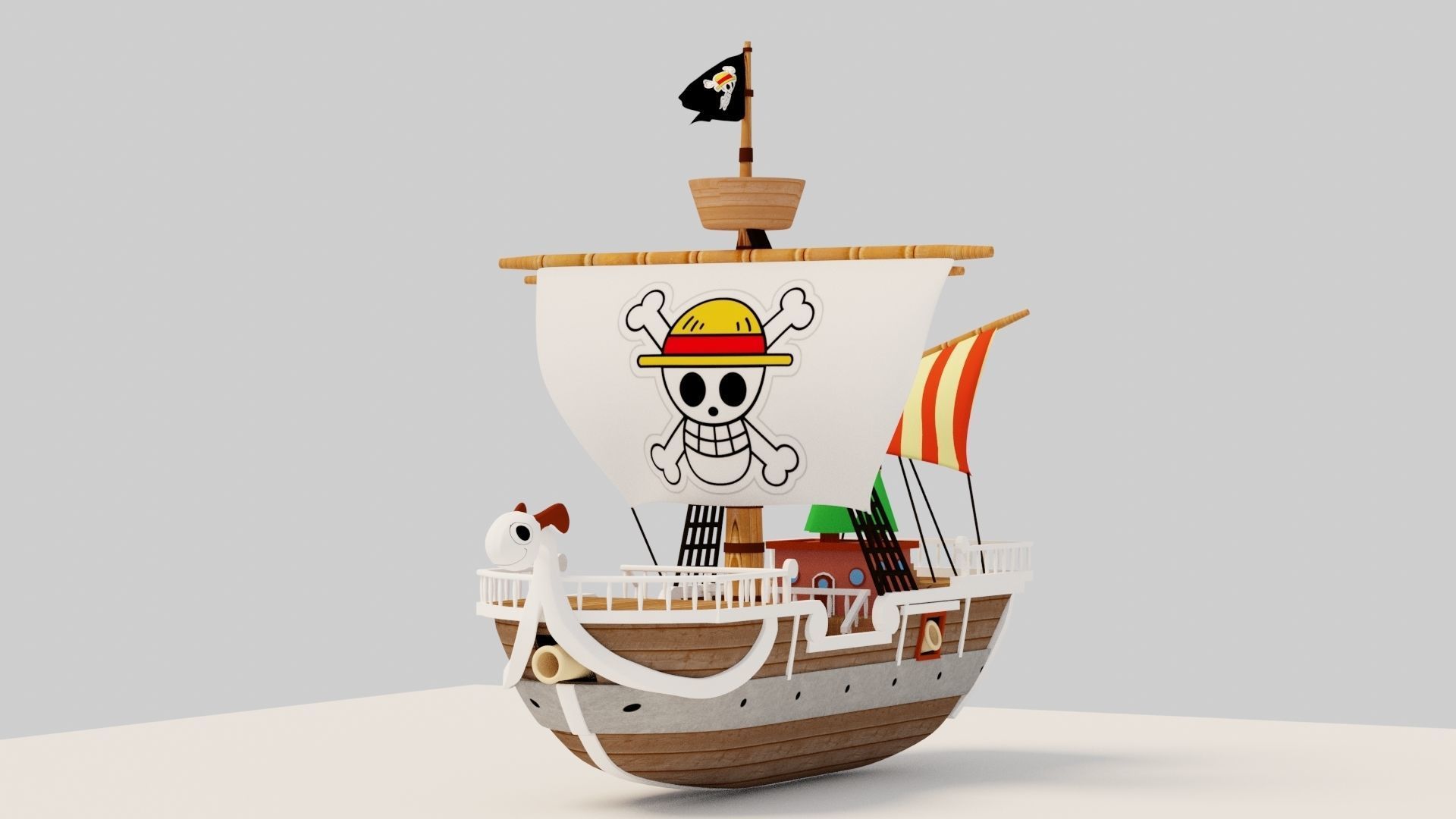 Going Merry - One Piece 3D model | CGTrader