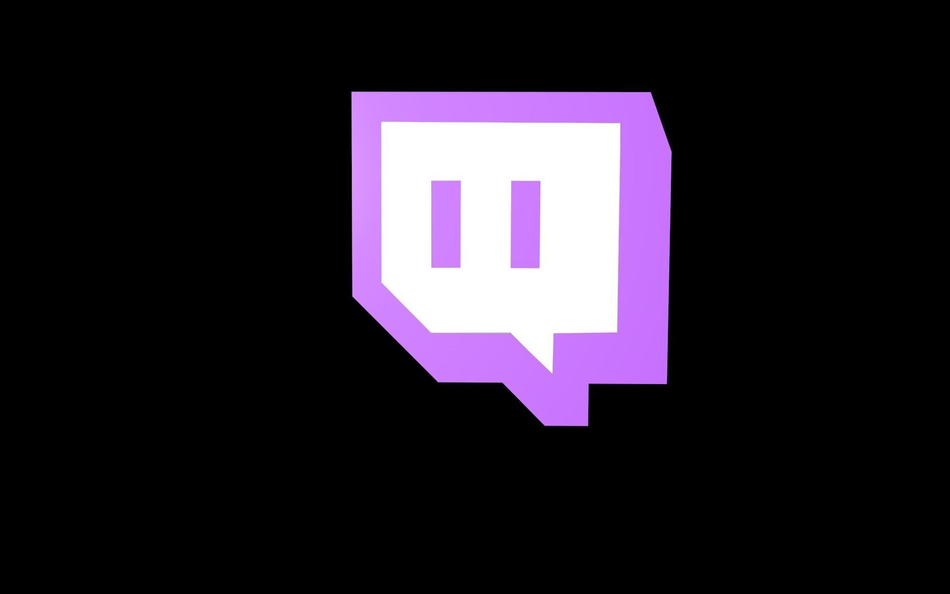 Twitch Logo free VR / AR / low-poly 3D model | CGTrader