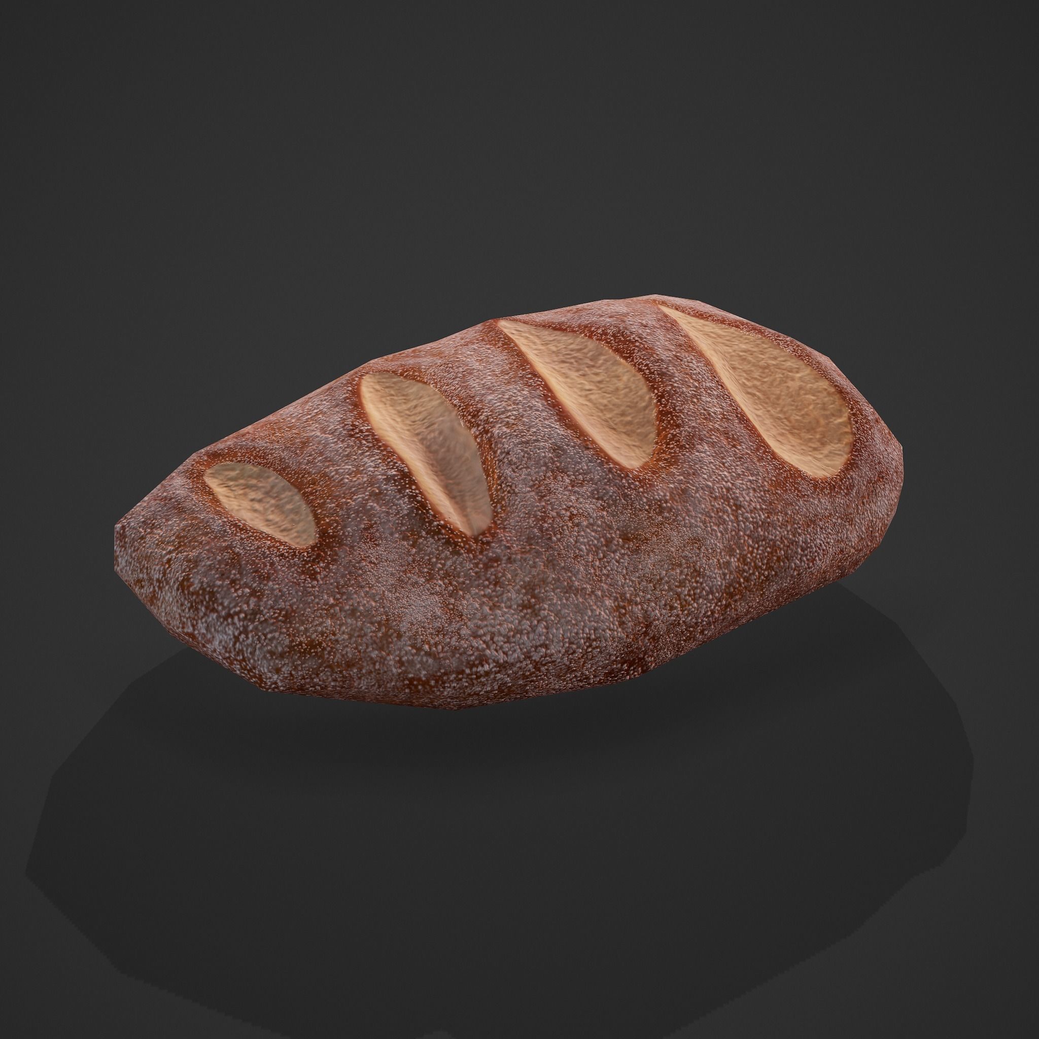 3D model Bread Low Poly loaf of VR / AR / low-poly | CGTrader