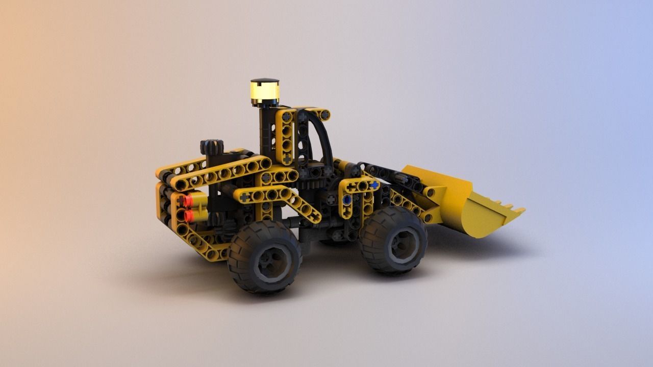 3D model Lego Technic - Front End Loader - 8453 VR / AR / low-poly ...