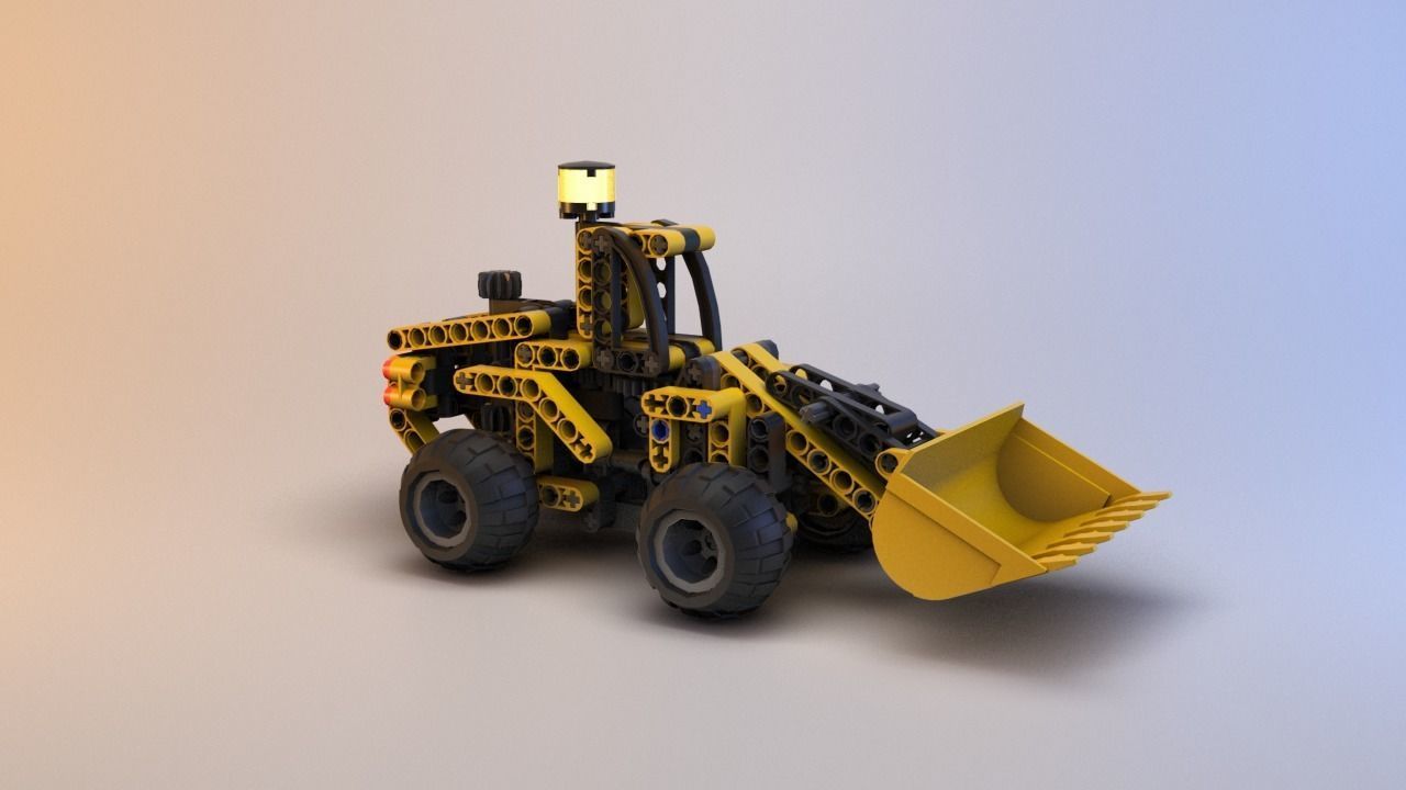 3D model Lego Technic - Front End Loader - 8453 VR / AR / low-poly ...