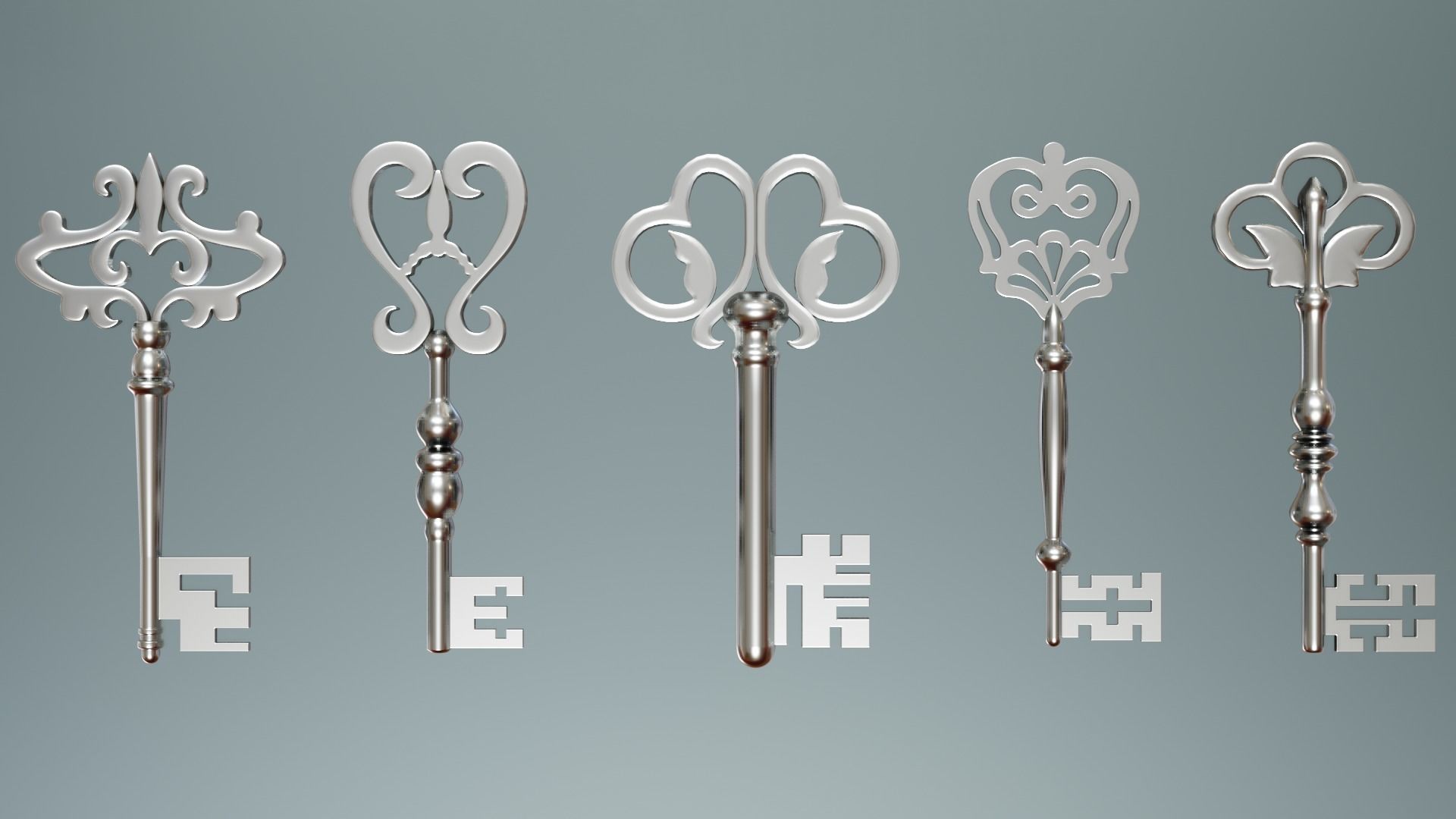 Key Set free VR / AR / low-poly 3D model | CGTrader